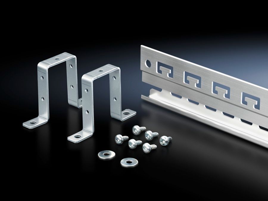 Rail for EMC shielding bracket and strain relief - rittal-eshop.gr